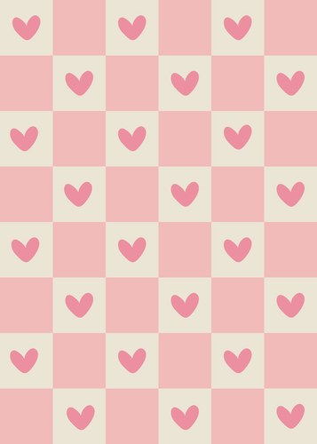 Pink Checkered Heart Pattern – Royalty-Free Vector | VectorStock