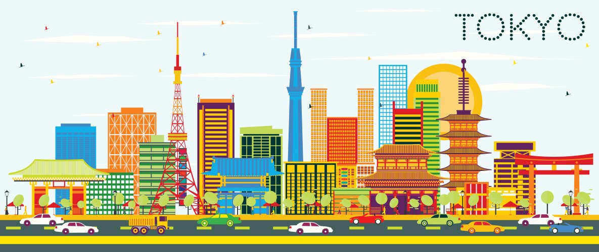 Tokyo Skyline Vector Images (over 980)