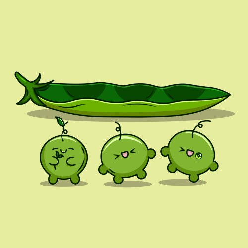 Cute cry couple cherry Royalty Free Vector Image