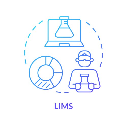 Marketing department blue gradient concept icon Vector Image