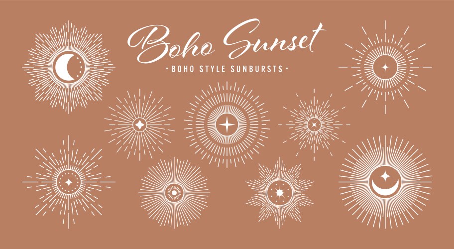 Boho Sun Vector Images (over 15,000)