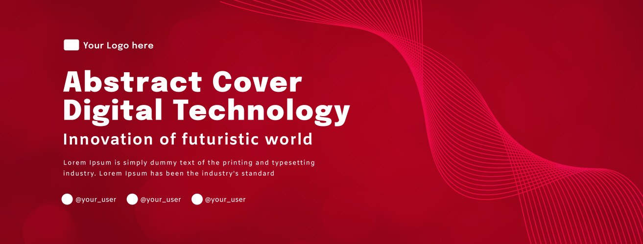 Digital technology poster cover internet connect Vector Image