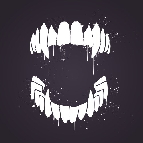 Sharp Teeth Smile Drawing Teeth Sharp Big Stock Vector Images Alamy