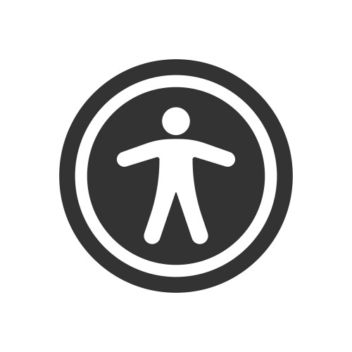 Accessibility and accessible icon set Royalty Free Vector