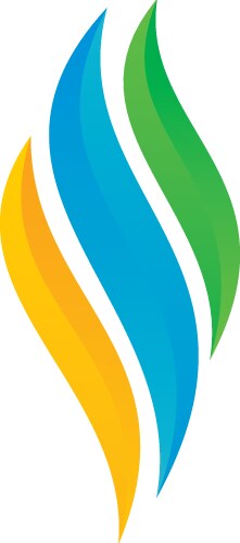 Abstract 3d swirl logo image Royalty Free Vector Image