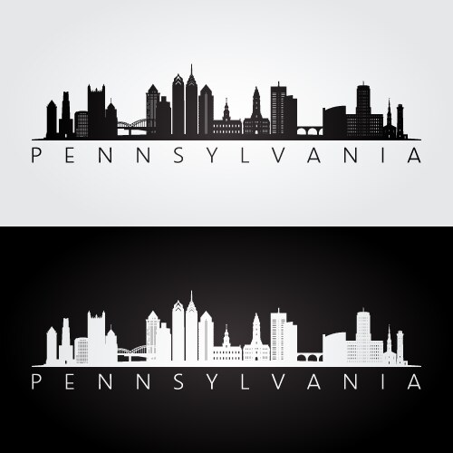 Pennsylvania State Outline Vector Images (over 860)