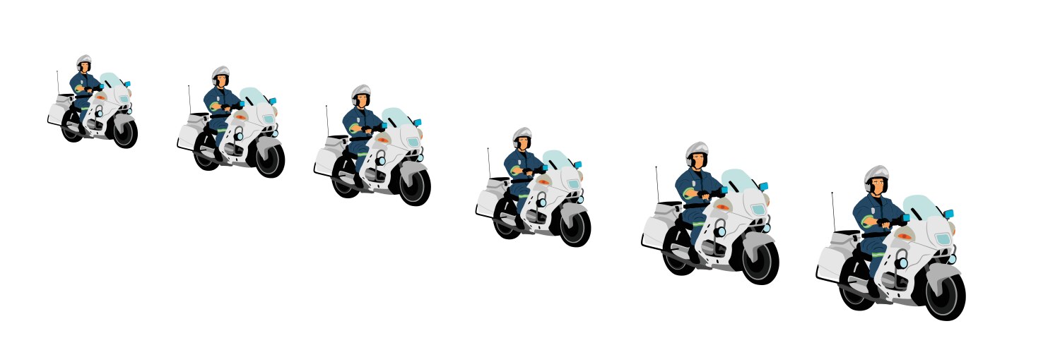 American police flag traffic policeman officer Vector Image