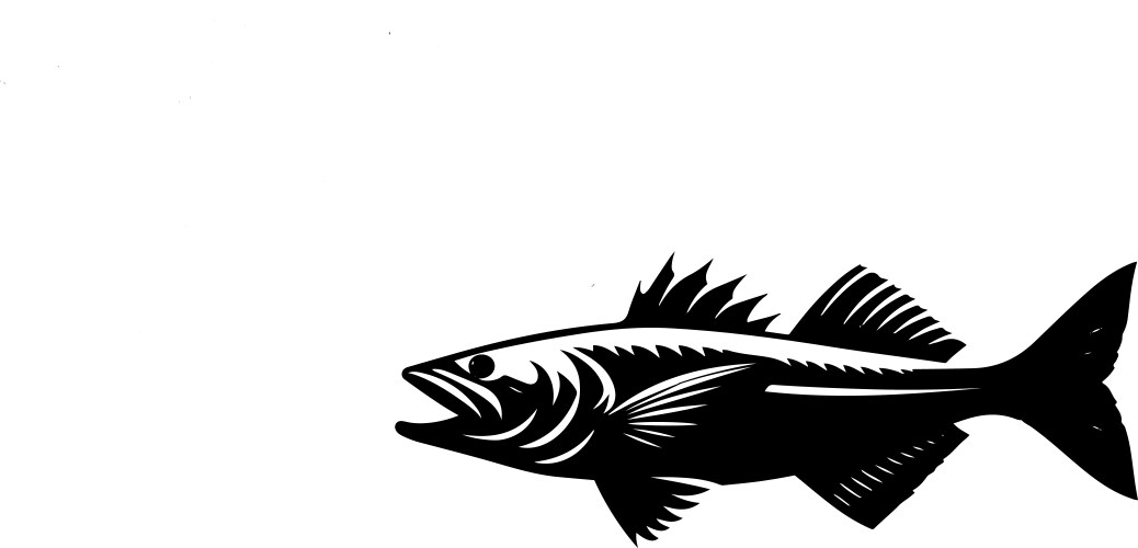 Cod fish silhouette Royalty Free Vector Image - VectorStock