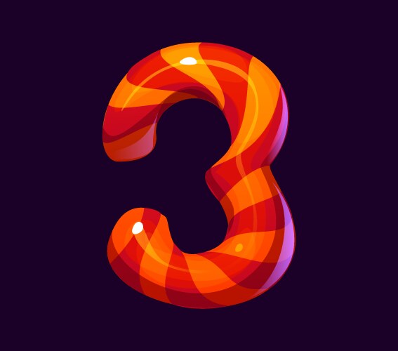 Number Three Candy Vector Images (over 130)