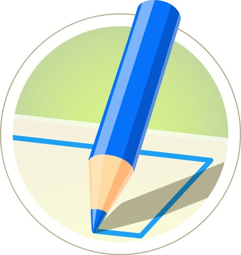 Smiling cartoon lead pencil Royalty Free Vector Image