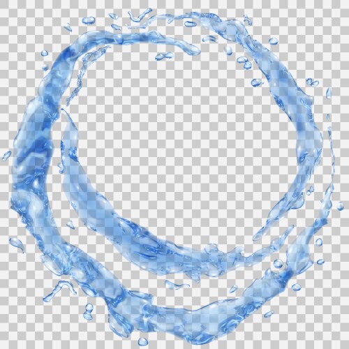 Water splash circle Royalty Free Vector Image - VectorStock
