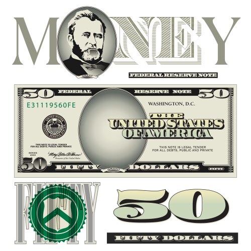 Money elements Royalty Free Vector Image - VectorStock