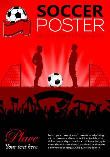 Soccer winning team Royalty Free Vector Image - VectorStock