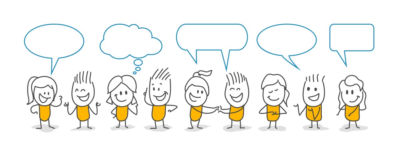 Stickman Conversation Vector Images (over 130)