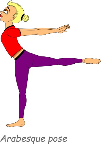 Table pose Royalty Free Vector Image - VectorStock