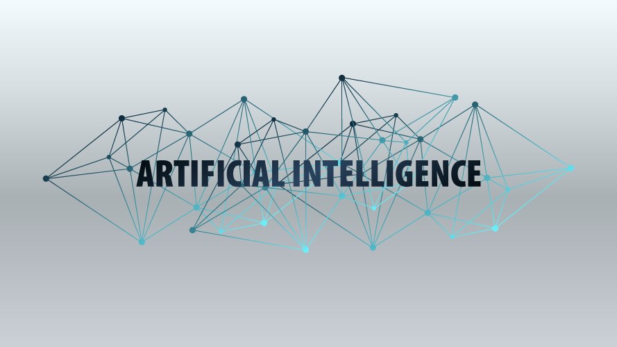 Artificial intelligence ai deep learning Vector Image