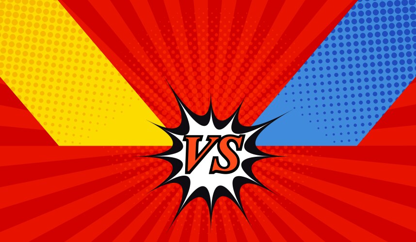 Versus screen vs fight background for battle Vector Image