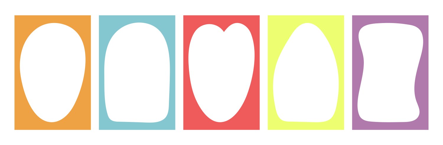 Hand drawn textbox set with bright rich colors Vector Image