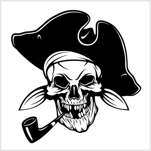 Pirate head Royalty Free Vector Image - VectorStock
