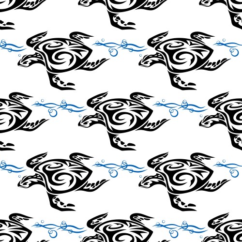 Turtle Seamless Pattern Vector Images (over 3,500)