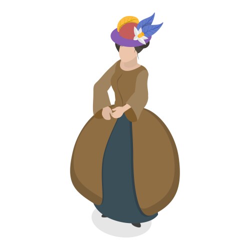 Confident victorian gentleman character in winter Vector Image