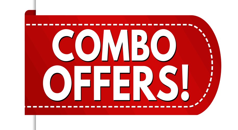 Combo offer banner design Royalty Free Vector Image