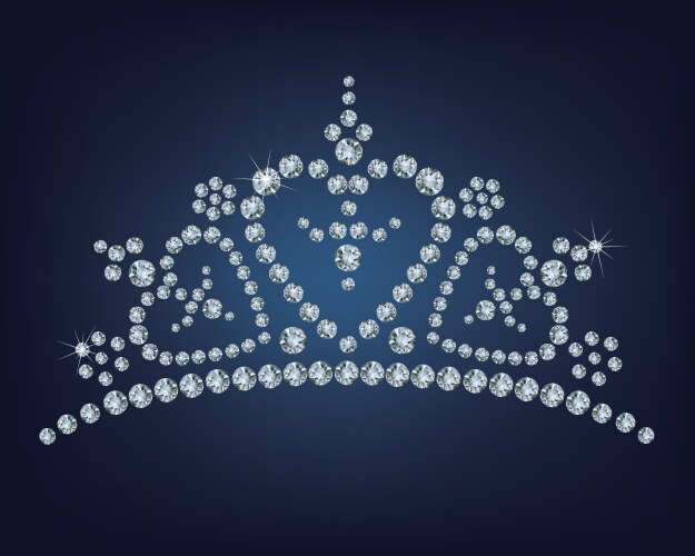 Luxury diamond heart Royalty Free Vector Image