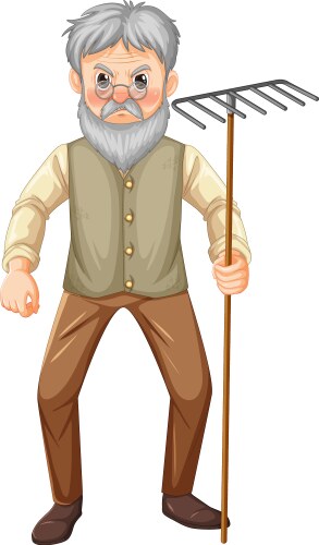 An old man Royalty Free Vector Image - VectorStock