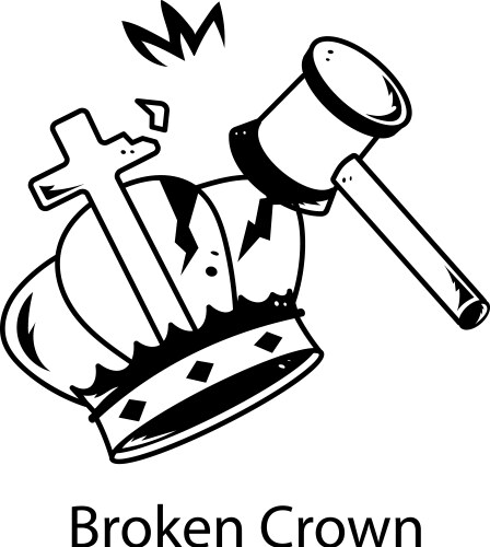 Giving crown Royalty Free Vector Image - VectorStock