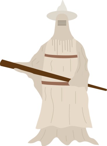 Eyo festival masquerade lagos nigeria Royalty Free Vector