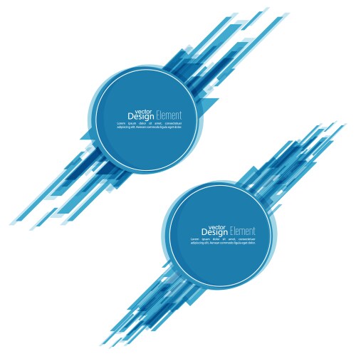 Abstract background with a round banner Royalty Free Vector