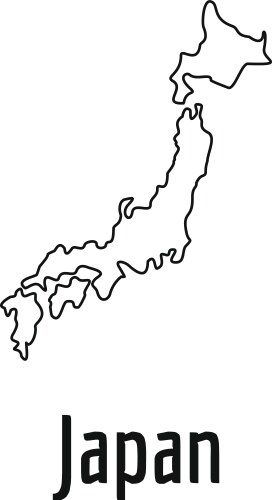 Japan line city Royalty Free Vector Image - VectorStock