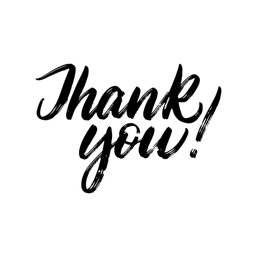 Thank you card with gold stars background Vector Image
