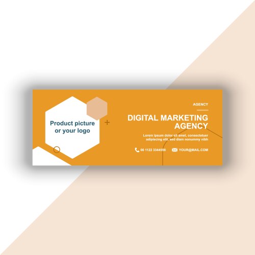 Marketing banner template Royalty Free Vector Image