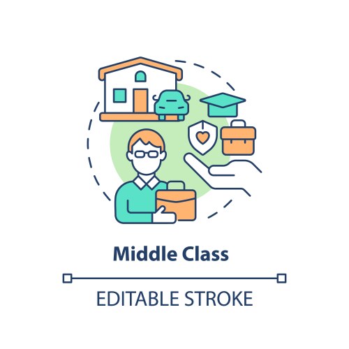 Enhanced social inclusion concept icon Royalty Free Vector