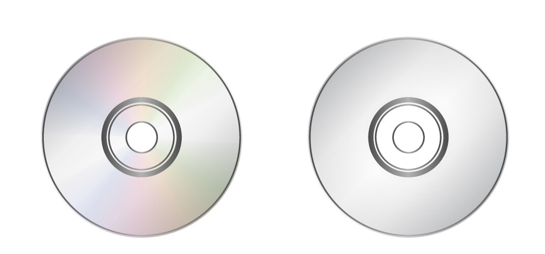 Cartoon music cd compact disc or dvd Royalty Free Vector