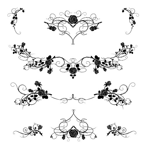 Rose Thorns Frame Vector Images (over 280)