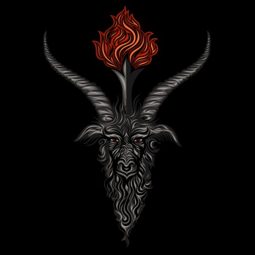 Demon baphomet Royalty Free Vector Image - VectorStock