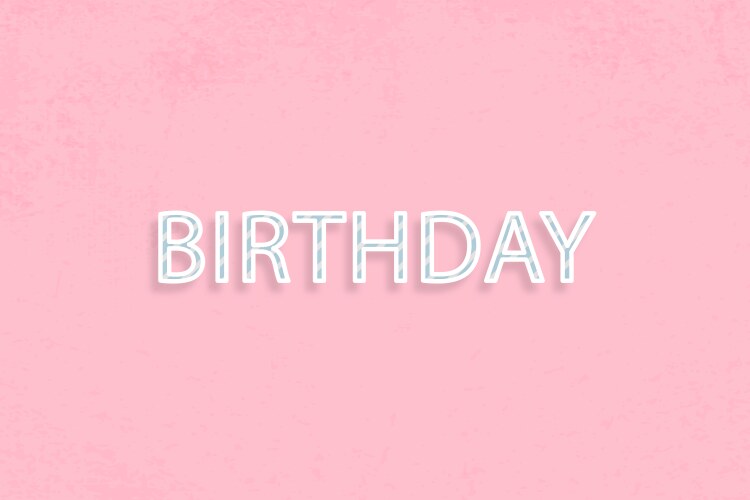 Happy 21st birthday candy stripe font typography Vector Image