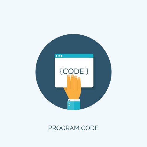 Secure coding Royalty Free Vector Image - VectorStock