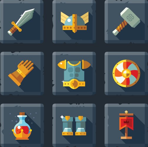 Medieval stone fortress Royalty Free Vector Image