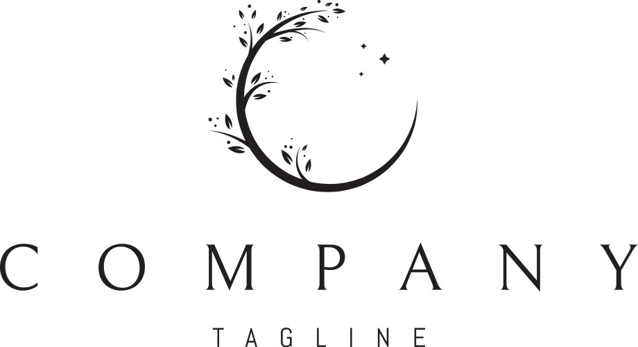 Moon Flower Logo Vector Images (over 2,200)