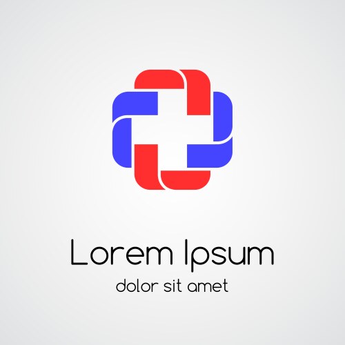 Logo set circle signs and symbols Royalty Free Vector Image