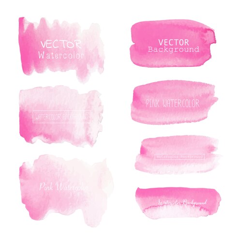 Pastel brush strokes frame Royalty Free Vector Image