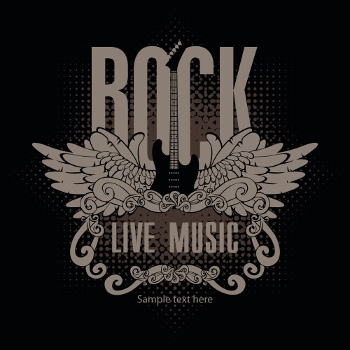 Rock n roll Royalty Free Vector Image - VectorStock