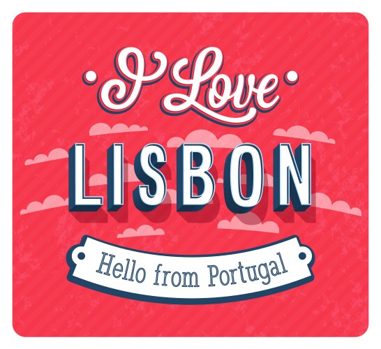 Lisbon travel stickers plates portugal heraldry Vector Image