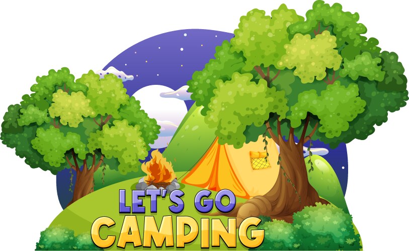 Lets Go Camping Vector Images (over 140)