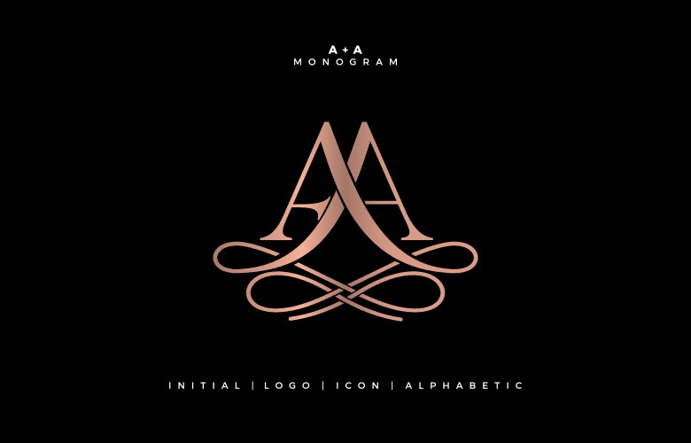 Aa logo Vector Images & Graphics for Commercial Use | VectorStock