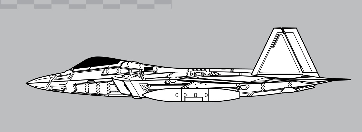 Lockheed martin f-35 lightning ii Royalty Free Vector Image