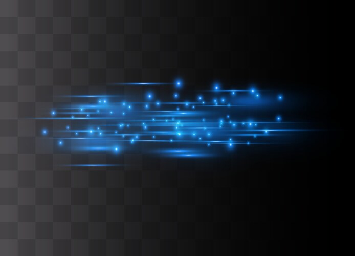 Blue horizontal glare Royalty Free Vector Image